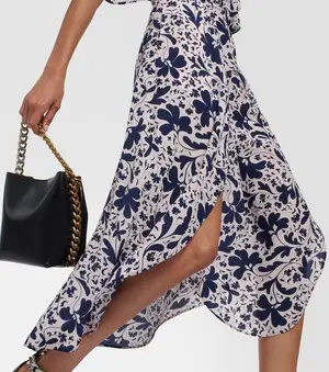 Stella McCartney Floral Silk Midi Dress - Multicoloured