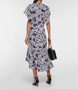 Stella McCartney Floral Silk Midi Dress - Multicoloured