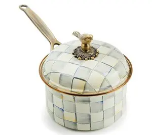 MACKENZIE-CHILDS Sterling Check 2.5 Qt. Saucepa N - One-color