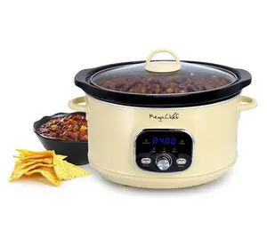 MEGACHEF 3.7 Quart Round Electric Slow Cooker - One-color