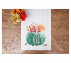 VALERIE PARR HILL Teal Pumpkin Harvest Runner Valerie - One-color