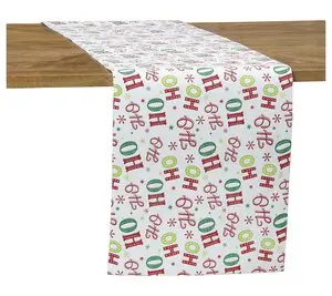 VALERIE PARR HILL Choice Of Ho Ho Ho Or Candy Cane Table Runner Valerie - One-color