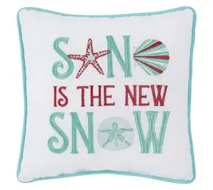 VALERIE PARR HILL Sand Is The New Snow Pillow Valerie - One-color