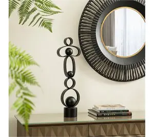 GLITZHOME 26' H Modern Abstract Metal Sculpture Table Decor - One-color