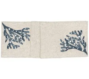 C&F HOME Coral Reef Indigo Table Runner - One-color