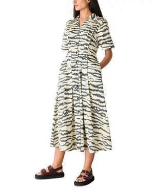 Whistles Midi Dress - Ivory/multi
