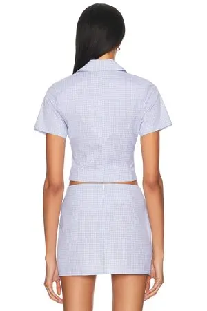 ALFIE Sulta Top - Blue Checkered