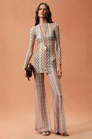Missoni Knit Flare Trouser - Multicolor