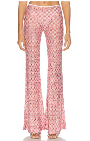 Missoni Knit Flare Trouser Red