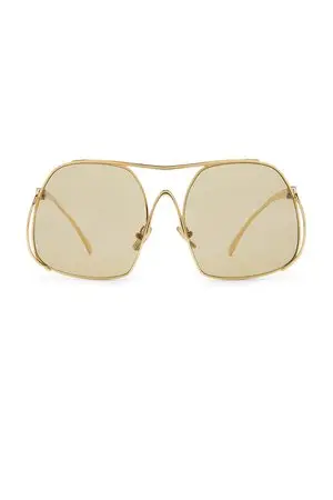Miu Miu Square Sunglasses - Gold