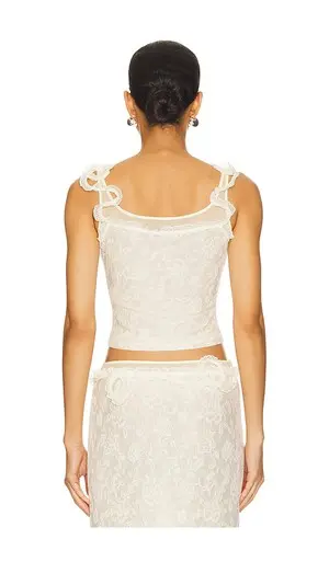 MARRKNULL Lace Layered Top