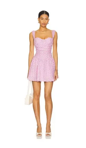 Pink White Gingham Dresses