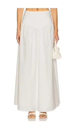 MORE TO COME Amaya Maxi Skirt - White