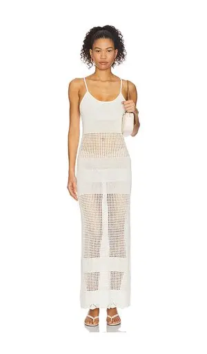 Solid & Striped The Felice Crochet Dress - Brule
