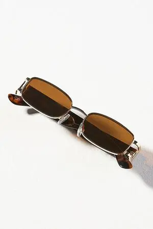 Anthropologie Rectangle Sunglasses - Tortoise