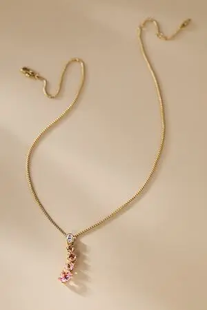 Nadri Crystal Mix Necklace - Pink