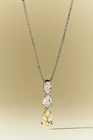 Nadri Crystal Mix Necklace - Yellow