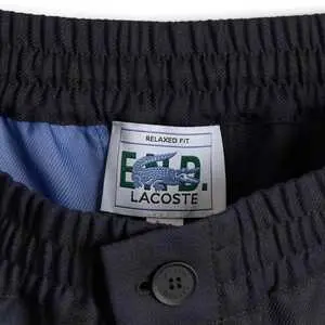 Lacoste X Relaxed Fit Tartan Trousers