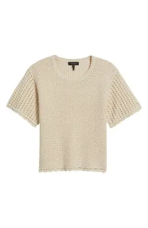 Rag & Bone Khloe Open Stitch Cotton & Linen Sweater
