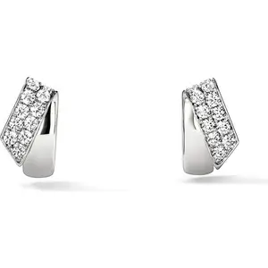 Hearts On Fire Inside/out 18k Gold Diamond Flip Earrings - White Gold