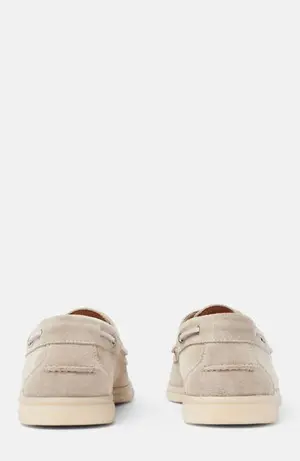 SCAROSSO Boat Shoes - Sand - Suede