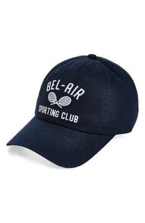 American Needle Bel-air Club Cotton Baseball Cap - Navy