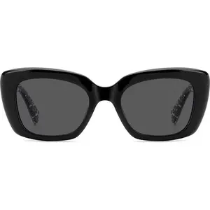 Kate Spade New York Rectangular Polarized Sunglasses - Black