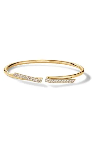 Hearts On Fire Inside Out Diamond Flexi Bangle - Yellow Gold