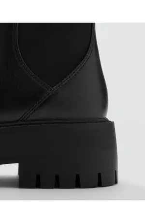 Mango Lug Sole Chelsea Boots