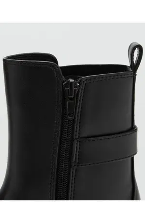 Mango Lug Sole Chelsea Boots