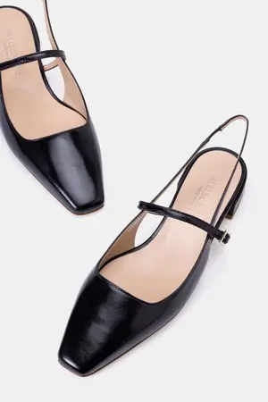 BELLS & BECKS Tina Mary Jane Slingback Flat - Black