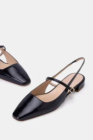 BELLS & BECKS Tina Mary Jane Slingback Flat - Black