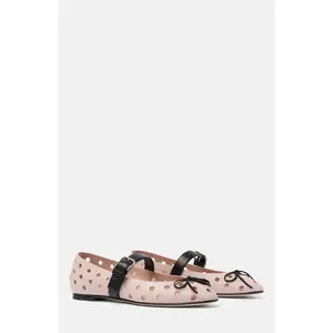 SCAROSSO Marion Ballerinas - Antique Pink - Calf