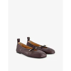ALOHAS Rosalind Leather Ballet Flats - Brown
