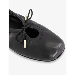 ALOHAS Rosalind Leather Ballet Flats - Black