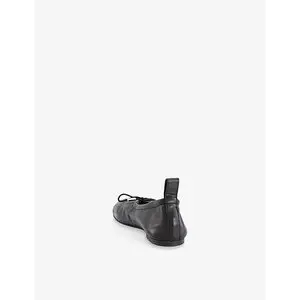 ALOHAS Rosalind Leather Ballet Flats - Black