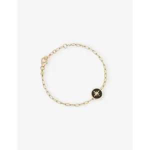 Astley Clarke Polaris Vermeil And Onyx Locket Bracelet - Gold