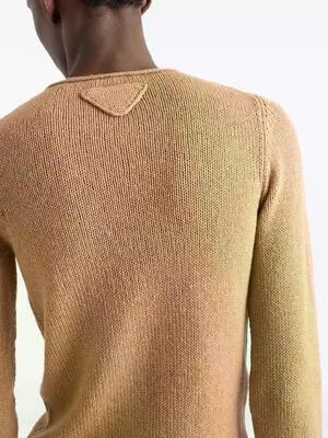 Prada Cashmere Crew-neck Sweater - Brown