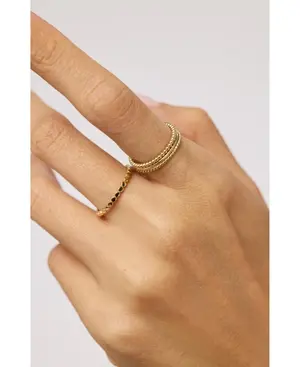 ANA LUISA Solid Circles Band Ring
