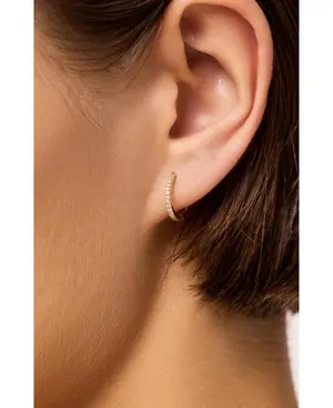 ANA LUISA Lab Grown Diamond Huggie Hoop Earrings