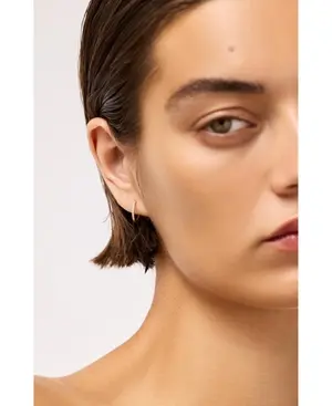 ANA LUISA Lab Grown Diamond Huggie Hoop Earrings