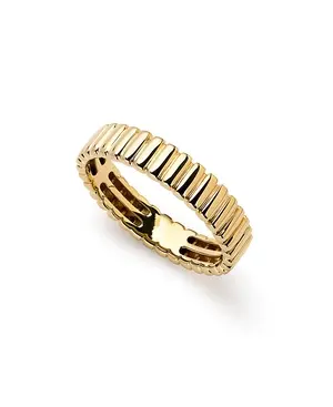 ANA LUISA Solid Galaxy Ring - Gold