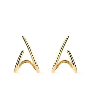 ANA LUISA Solid Aurora Huggie Stud Earrings - Gold