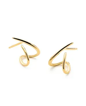 ANA LUISA Solid Aurora Huggie Stud Earrings