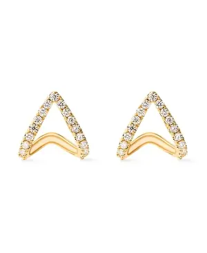 ANA LUISA Velora Huggie Studs - Gold