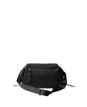 Prada Re-nylon Studded Shoulder Bag