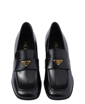 Prada Brushed Leather Loafers