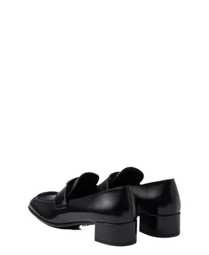 Prada Brushed Leather Loafers
