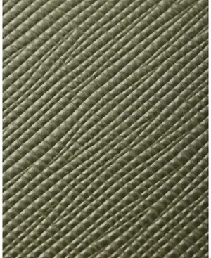 Prada Saffiano Leather Case For Iphone 16 Pro Max - Green/silver