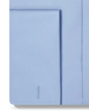 David Donahue Trim Fit Broadcloth French Cuff Dress Shirt - Blue